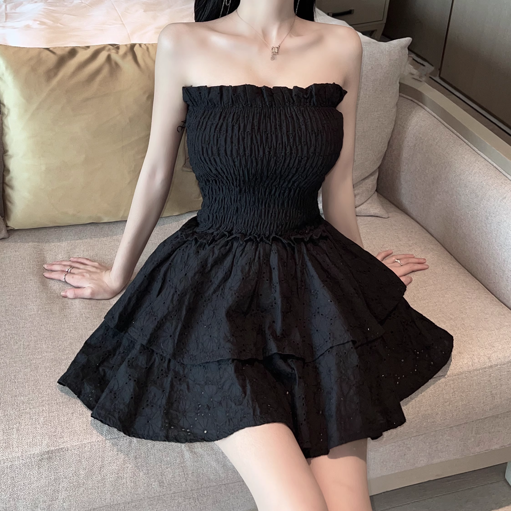 Elastic Waist Cake Fluffy Tube Top Dress – DRESSVY