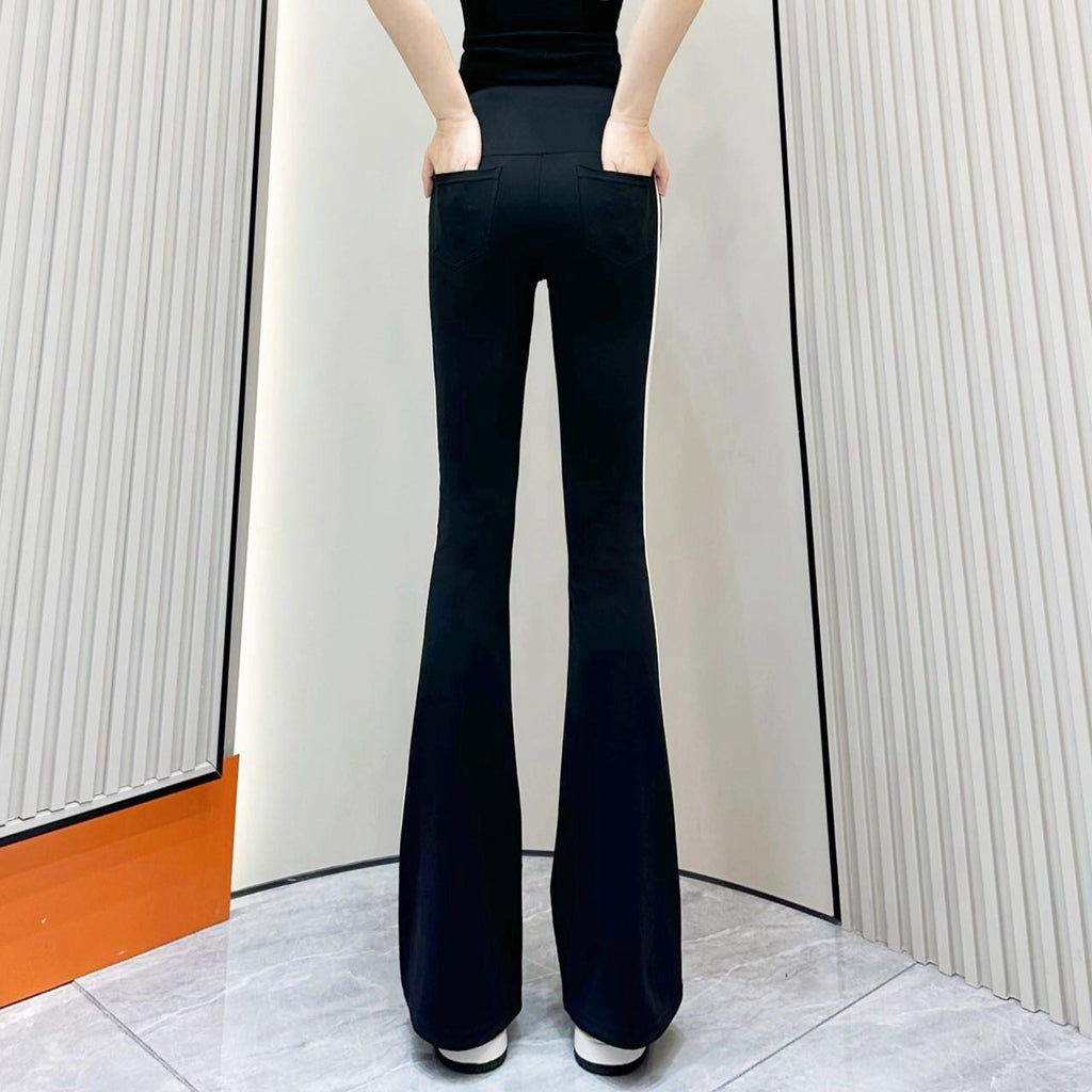 Striped Hip Lift Workout Flared Yoga Pants – DRESSVY