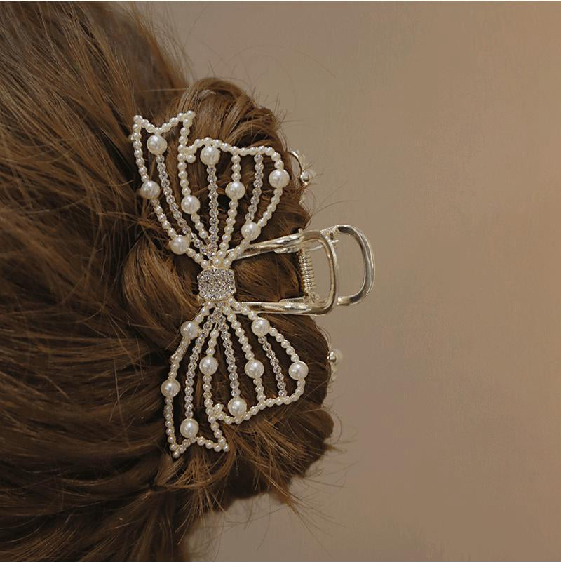 Temperament And Exquisite Pearl Hairpin Elegant Grasping Clip – DRESSVY